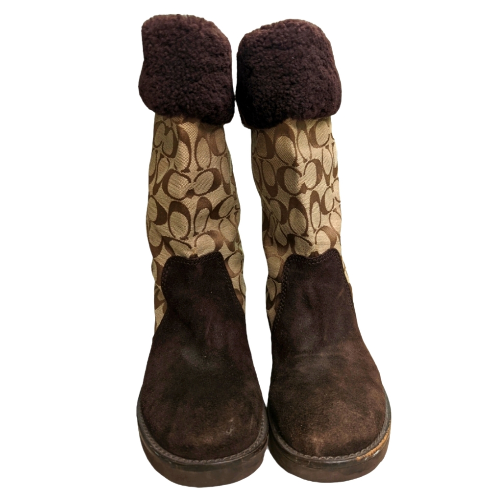 Coach Signature Logo Boots - Gem